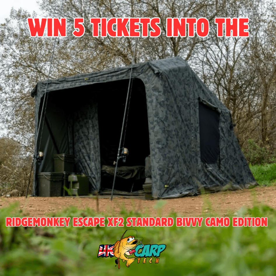 WIN 5 TICKETS INTO THE RIDGEMONKEY ESCAPE XF2 STANDARD BIVVY CAMO ...