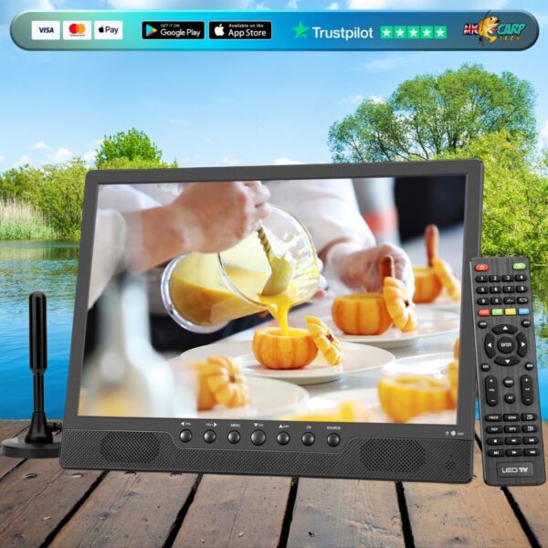 KCR 14.0 Inch Digital DVB-T2 Portable TV With Aerial (AUTO DRAW). - UK ...