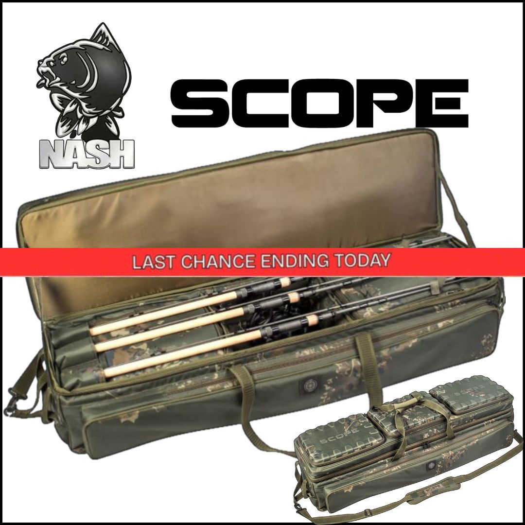 NASH SCOPE R10 BUNDLE (INCLUDES 3 SCOPE RODS & CARRY SYSTEM). ENDING ...