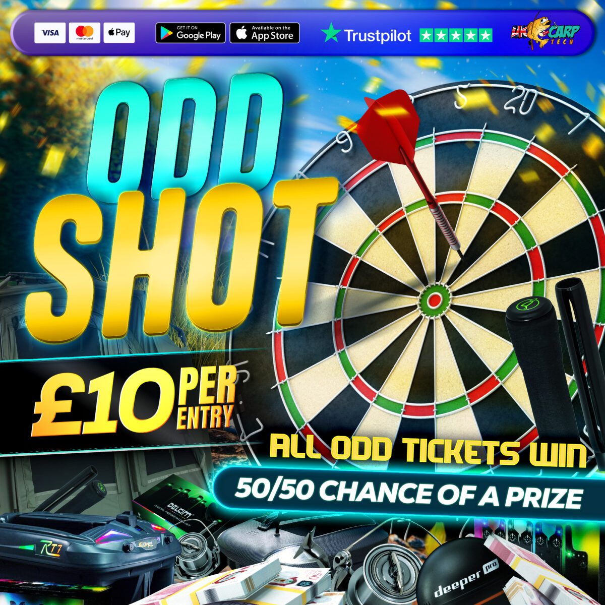 All Odd Number's Win A Prize 50/50 Chance £50,000 In Instant Wins With ...