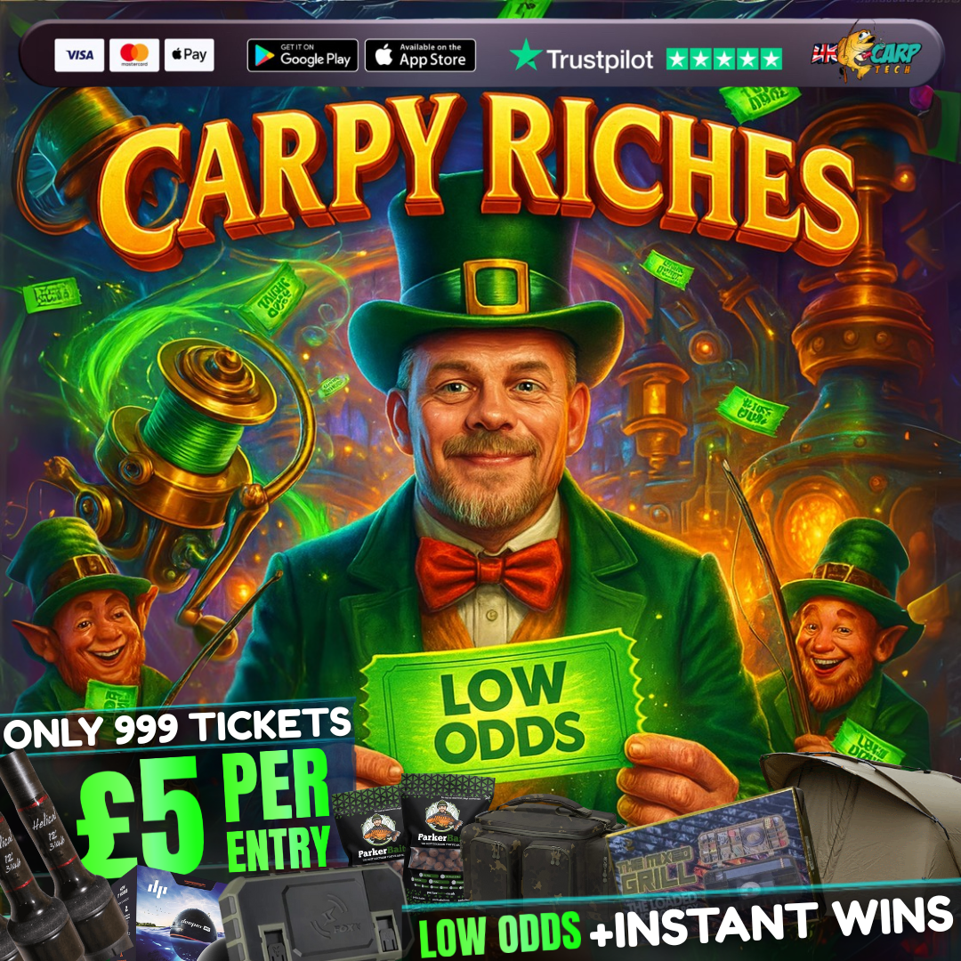 CARPY RICHES LOW ODDS ONLY 999 TOTAL TICKETS 100 INSTANT WINS - UK Carp ...