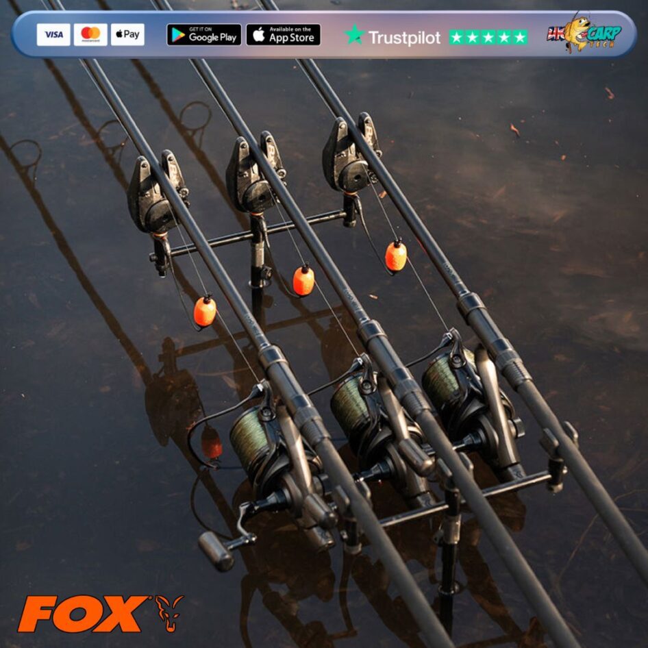 3 X 12FT FOX EOS X RODS - Full Shrink - UK Carp Tech