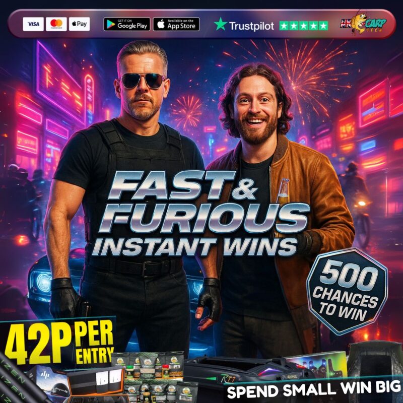 FAST & FURIOUS 500 INSTANT WINS WITH AUTO END DRAW - UK Carp Tech