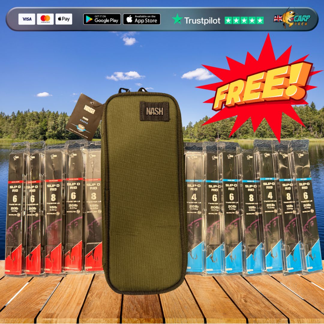 Free Competition Nash Rig Safe With Ready Tied Rigs - UK Carp Tech
