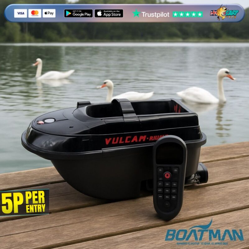 (Pre Order) Vulcan Mini Basic Black Basic Bait Boat - UK Carp Tech