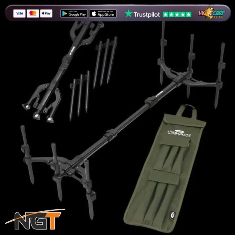 NGT Tri-Pod - 3 Rod Pod + Case - UK Carp Tech