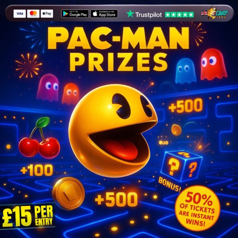 LOW ODDS PAC MAN PRIZES 50/50 CHANCE TO WIN! - UK Carp Tech
