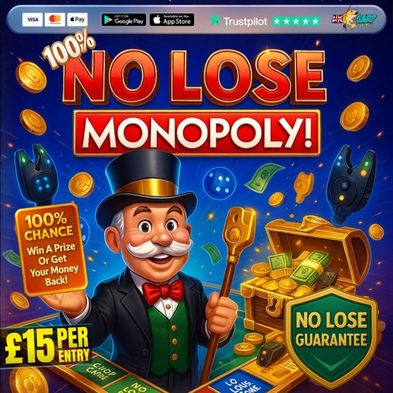 (WIN A PRIZE OR MONEY BACK!) NO LOSE MONOPOLY! - UK Carp Tech